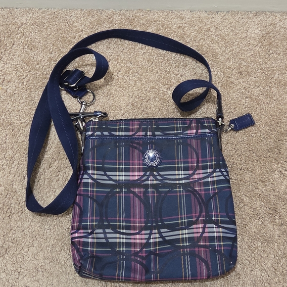 Coach | Bags | Coach Tartain Plaid Crossbody Bag Signature Plaid Euc ...